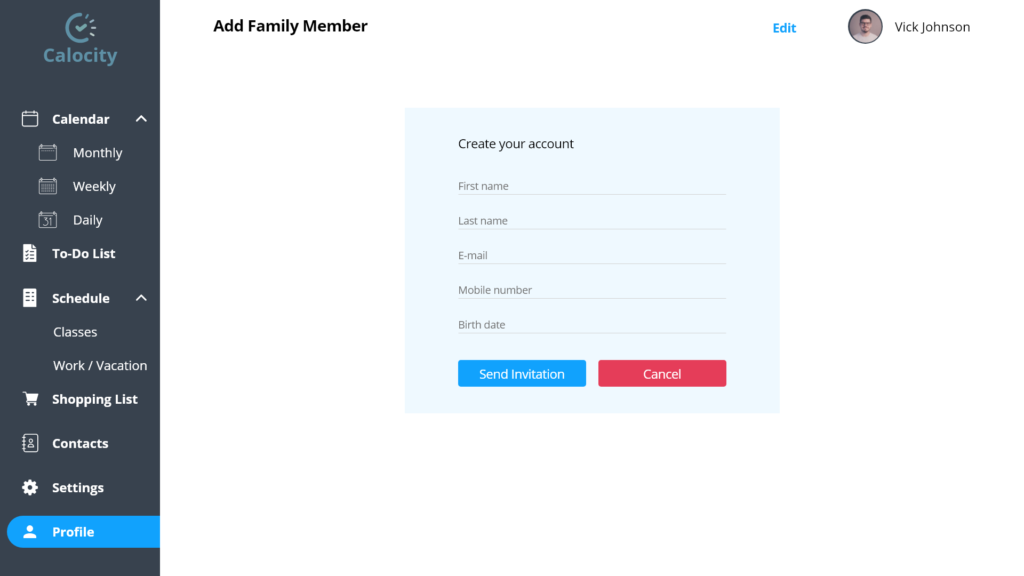 Members Management – Calocity